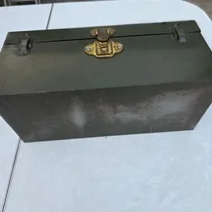 Storage & Organization | Vintage Metal Toolbox 15 Green Industrial ...